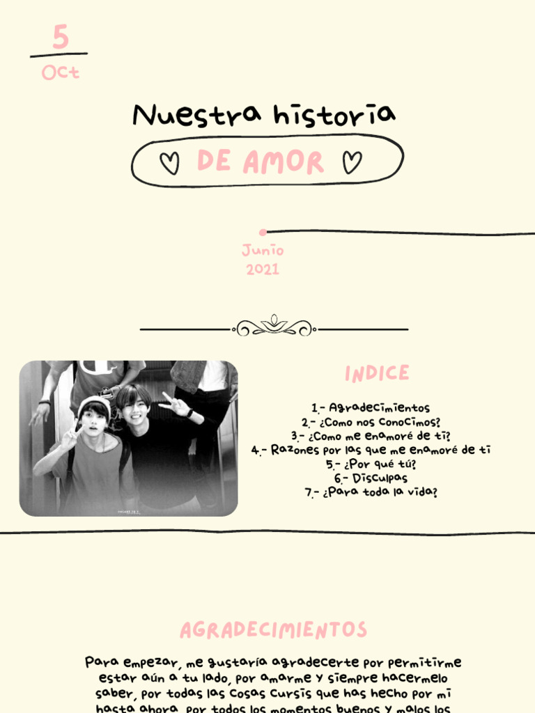 Nuestra Historia: de Amor | PDF