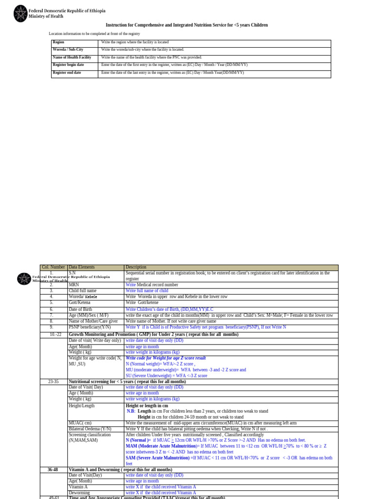 8. Instruction for Comprehensive and Integrated Nutrition Service For ...
