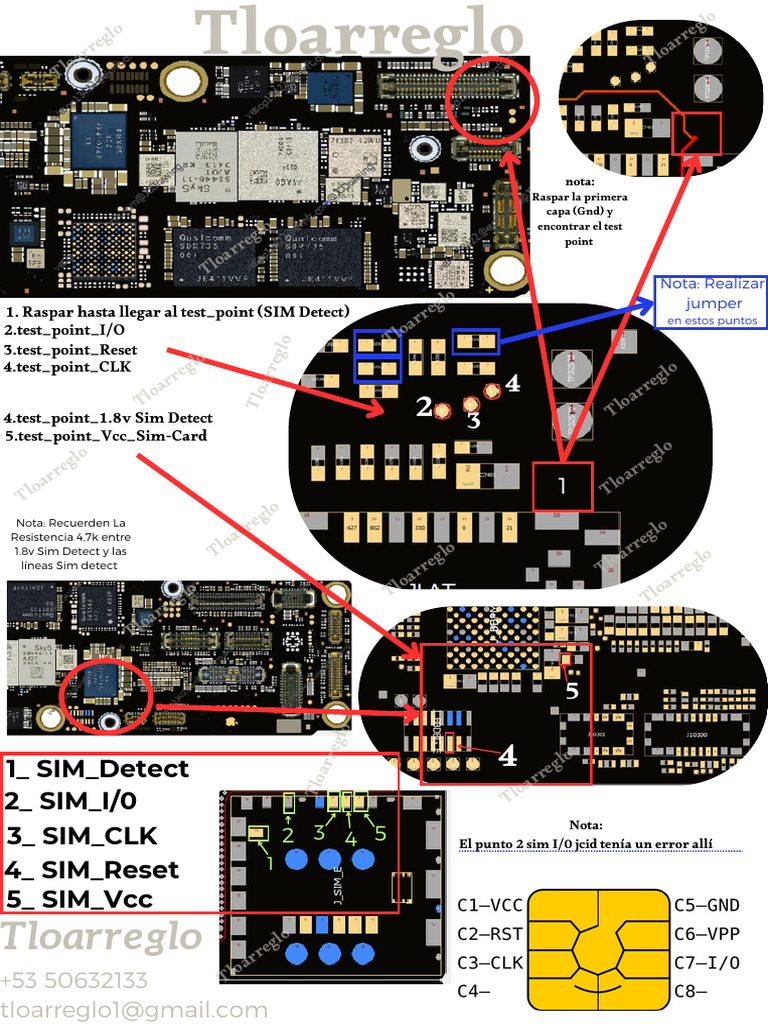 Guía de Reparación de SIM Detect | PDF
