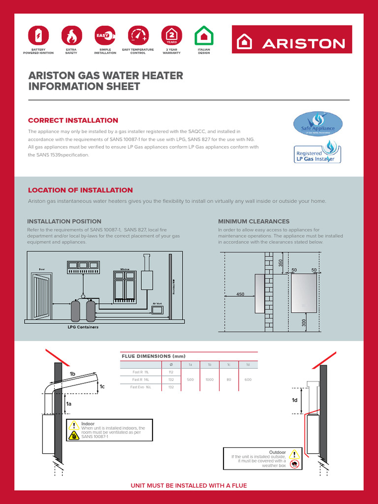 Gas-Information-Sheet-2 | PDF | Water Heating | Home Appliance