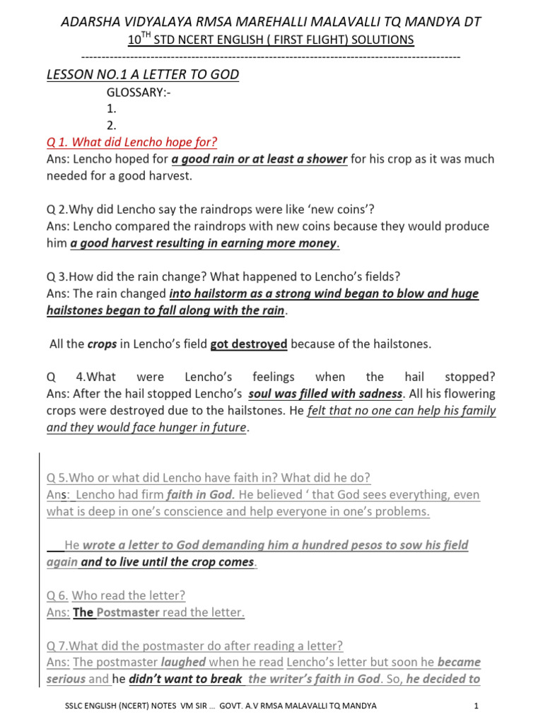 10TH STD Ncert Eng Notes-New 24-25... | PDF | Tropical Cyclones | Tiger