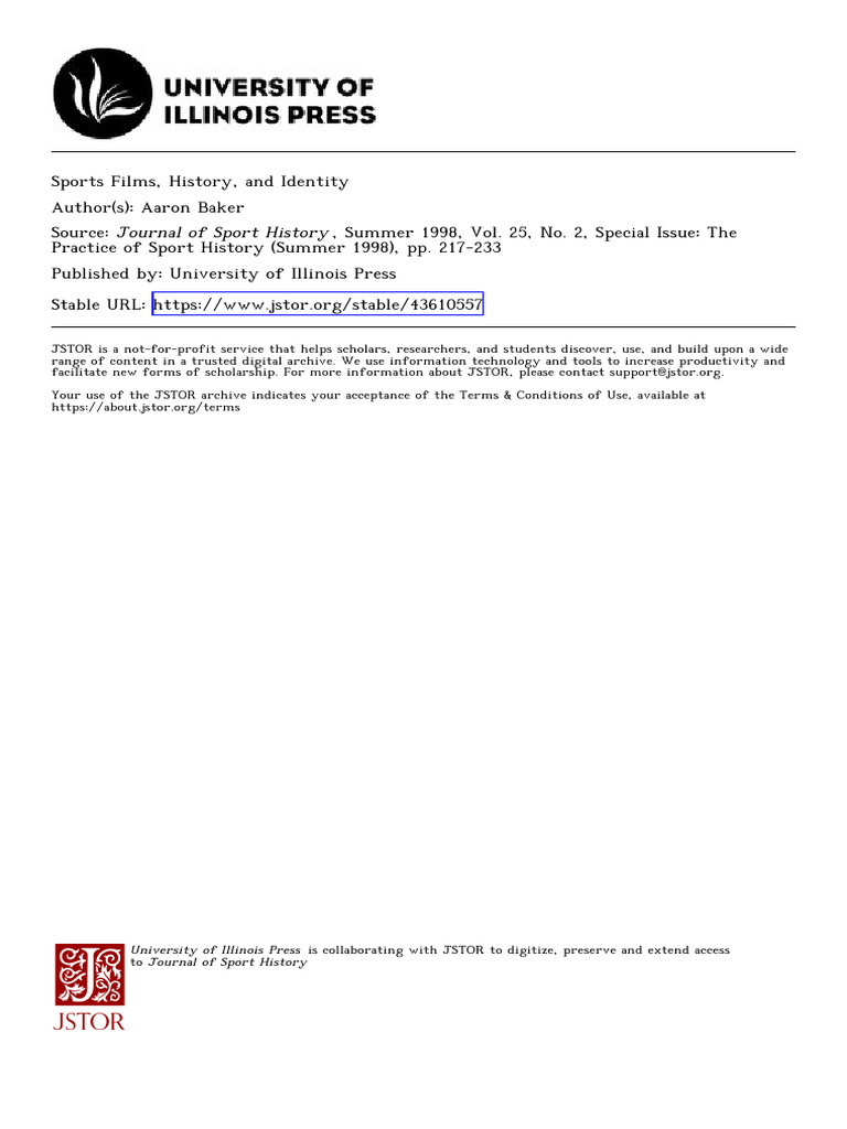 Aaron Baker Sports and Films | PDF | Negro League Baseball