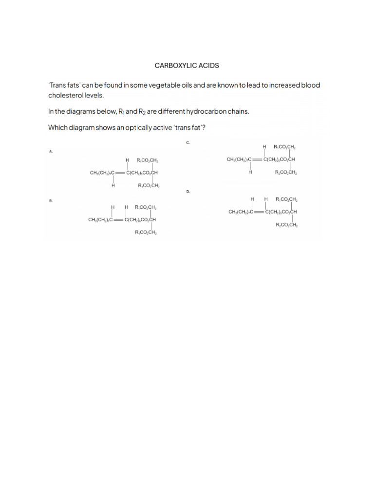 Carboxylic Acids-Ws | PDF