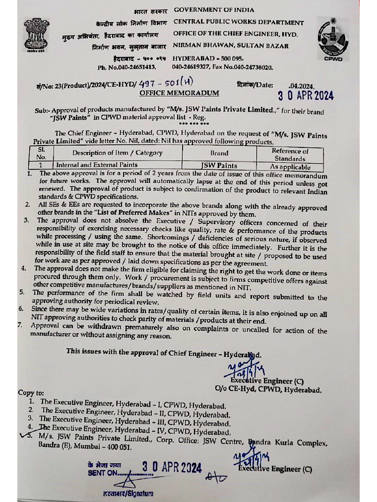 3. CPWD Hyderabad | PDF