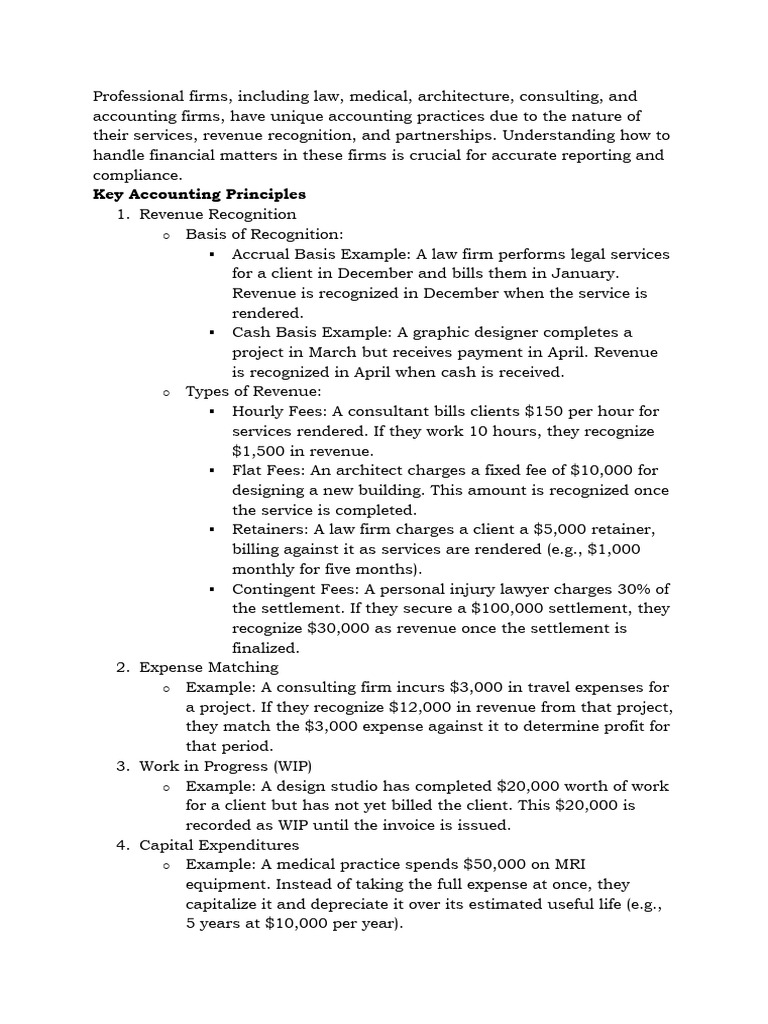Accounting For Professional Firms Student's | PDF | Debits And Credits ...