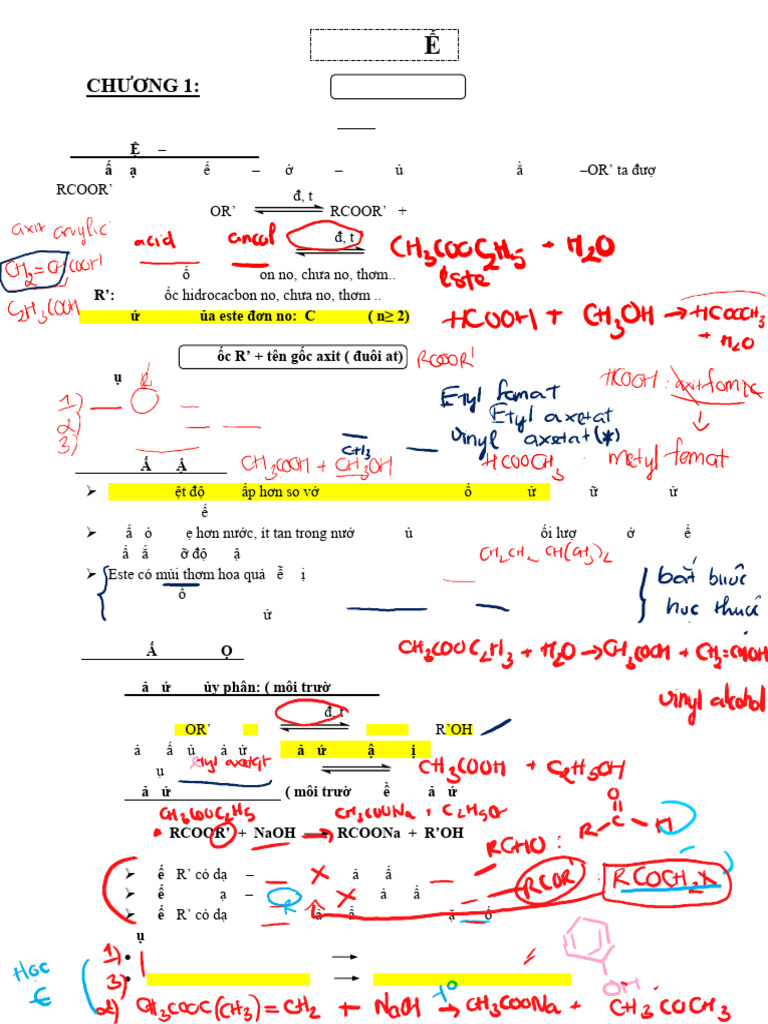 CHUYÊN ĐỀ 1 - ESTE LIPIT | PDF