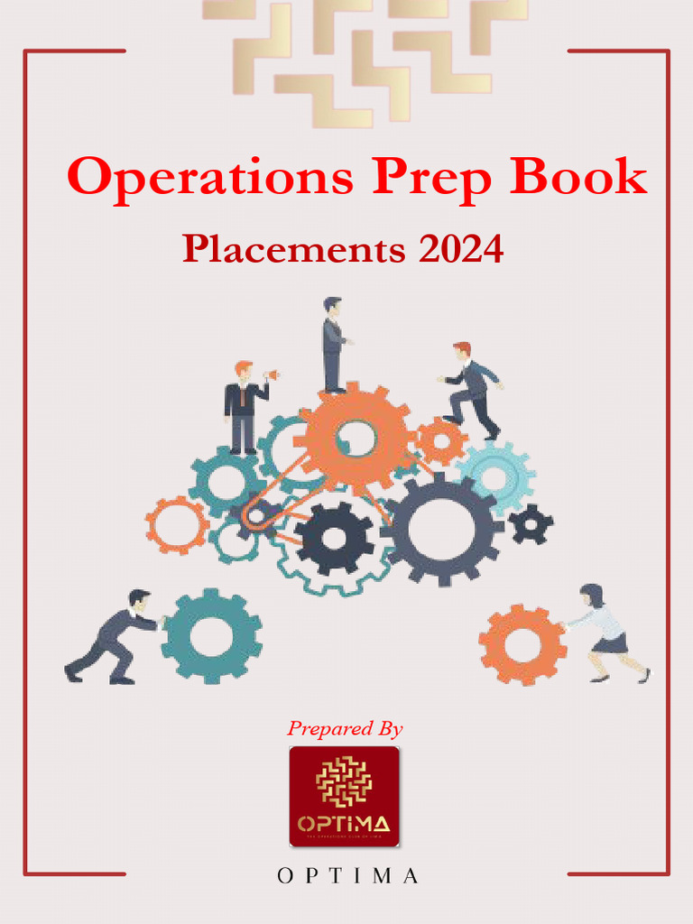 IIM A (Operations Prepration Book) | PDF | Logistics | Six Sigma