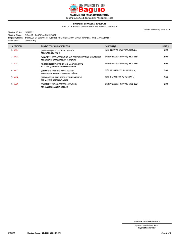 20240022_Schedule (4) | PDF | Business