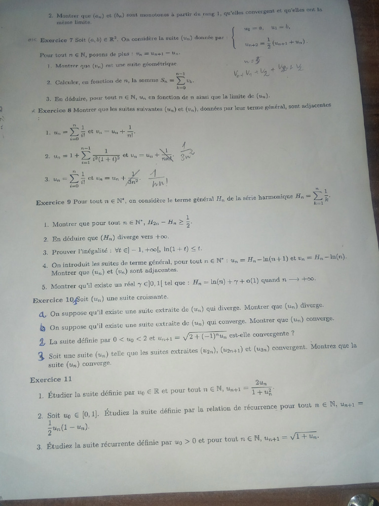 TD1 Analyse1 Suite | PDF