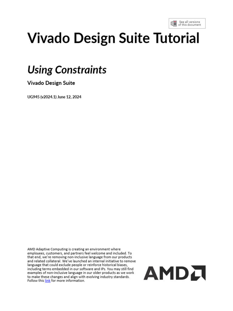 Ug945 Vivado Using Constraints Tutorial | PDF | Software | Computing