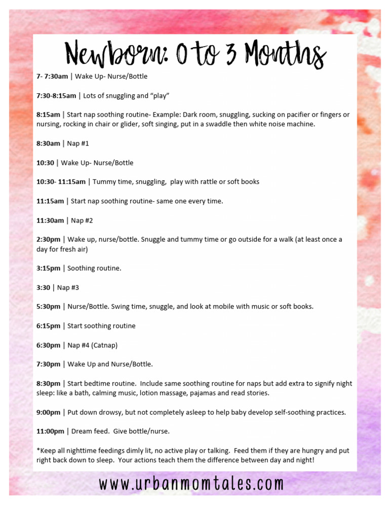 ALL Schedules | PDF | Sleep