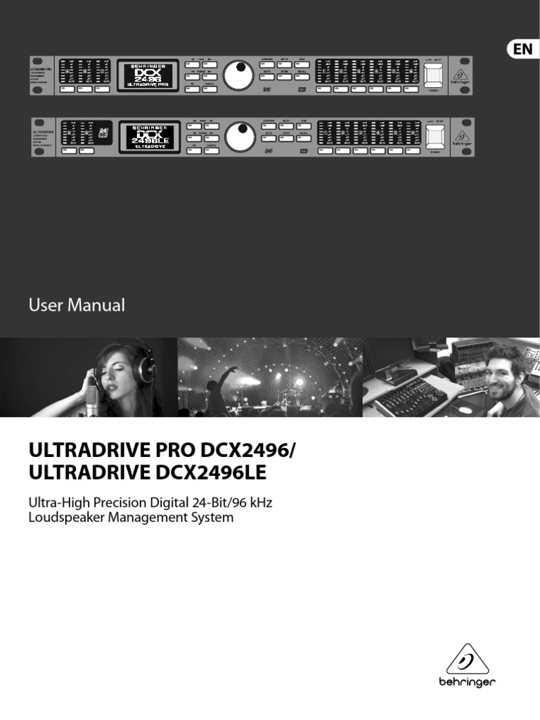 Behringer DCX MGNT | PDF | Loudspeaker | Menu (Computing)