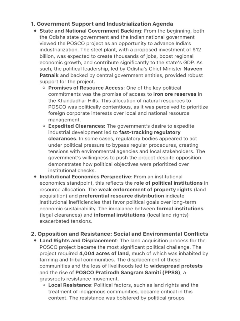 Government Support and Industrialization Agenda | PDF | Deforestation ...