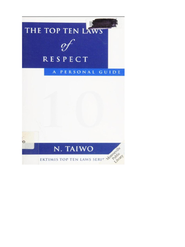 The Top TN Laws of Respect | PDF