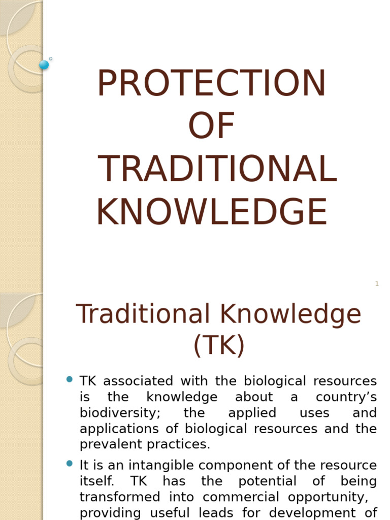Protection of Traditional Knowledge | PDF | Ayahuasca