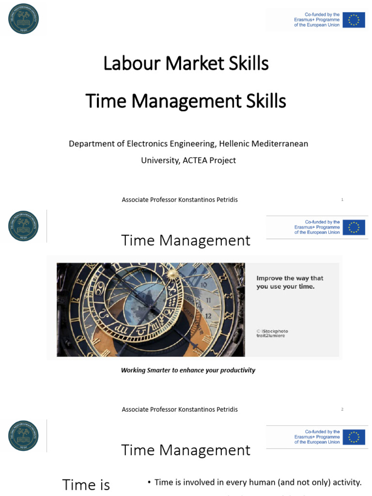 CH11-Labour Market Skills - Time Management Skills | PDF | Procrastination | Professional Skills