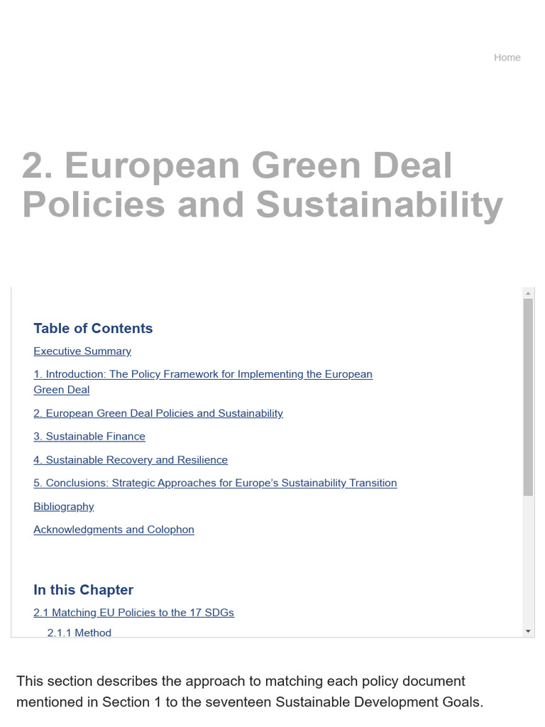 European Green Deal Policies and Sustainability - Financing The Joint ...