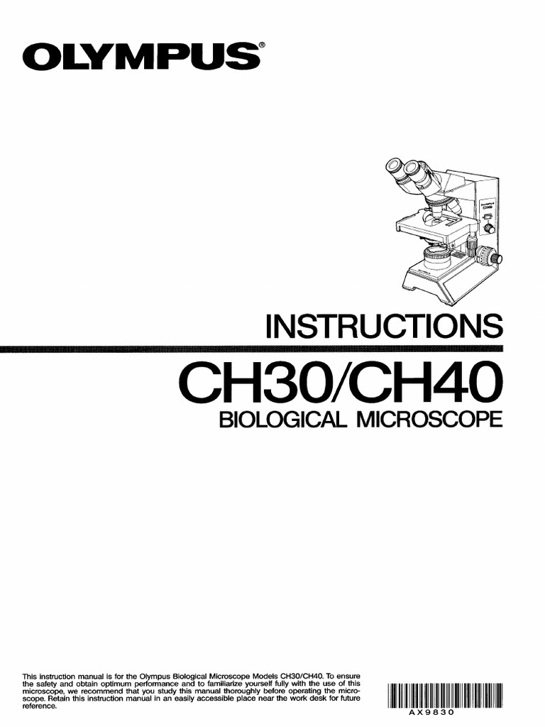 CH30 CH40 Instruction Manual | PDF