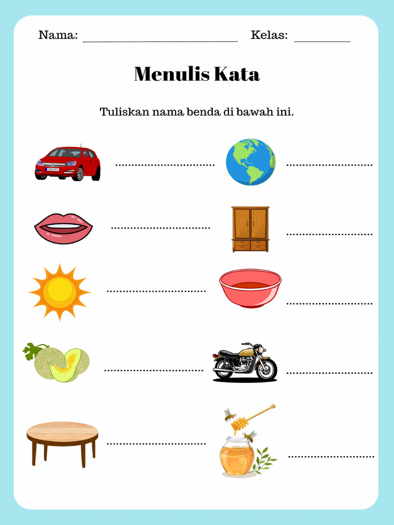 Sampul LKPD Menulis Dan Membaca Dokumen A4 Kuning Sederhana Ilustratif ...