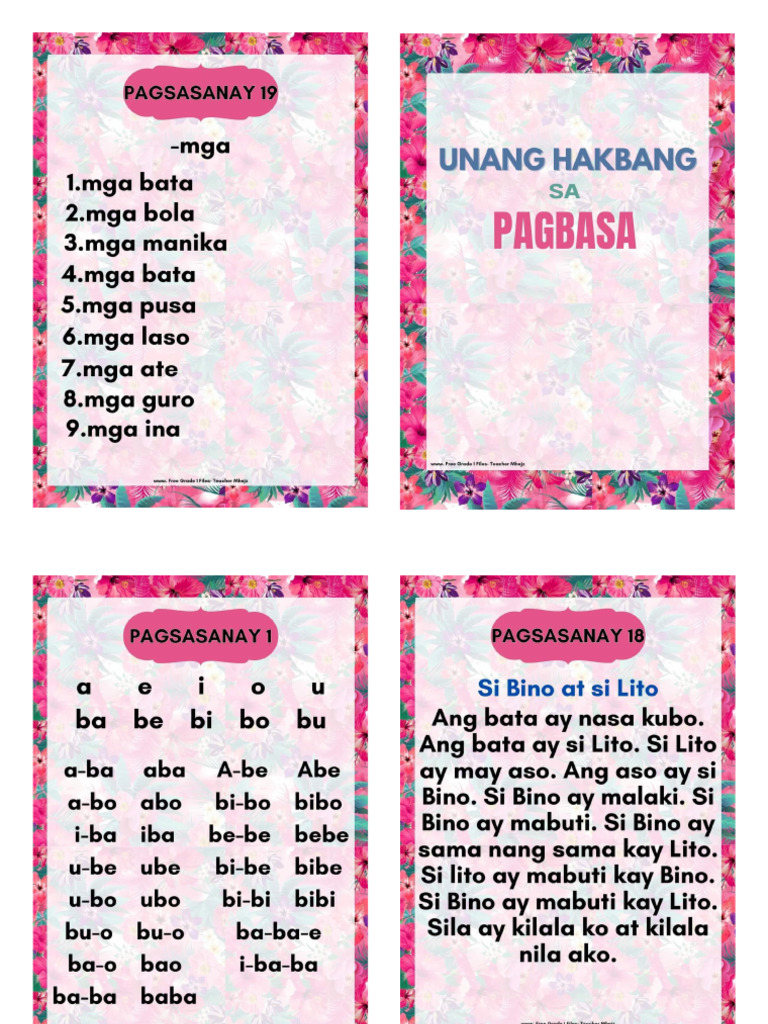 Pagsasanay Sa Pagbabasa | PDF