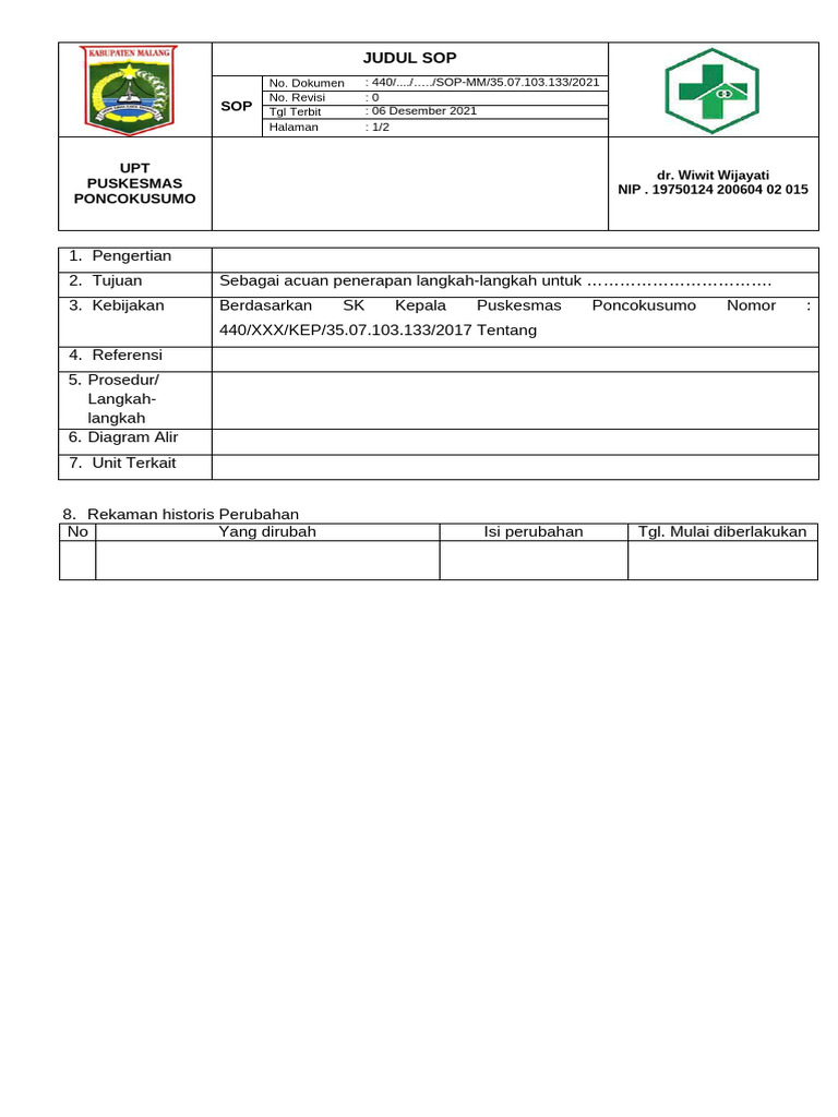 Sop Master 2022 | PDF