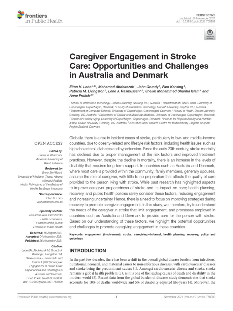 fpubh-09-758808 | PDF | Caregiver | Health Care