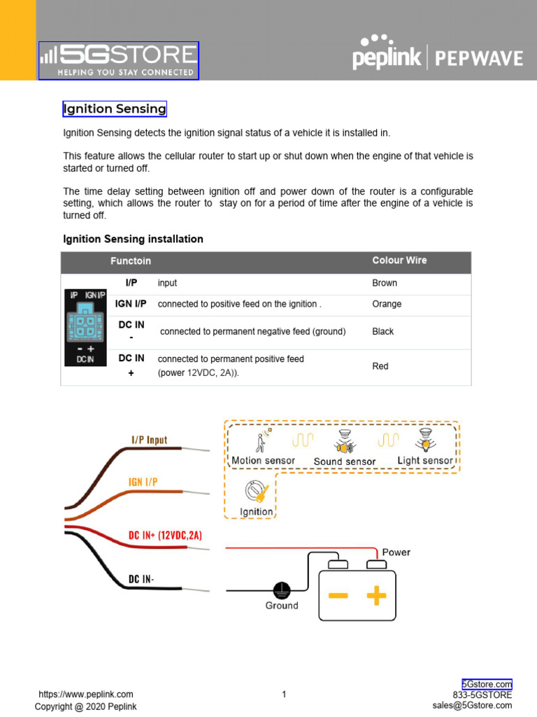 Peplink Transit Mini Wiring Guide10233 | PDF | Manufactured Goods | Electrical Components