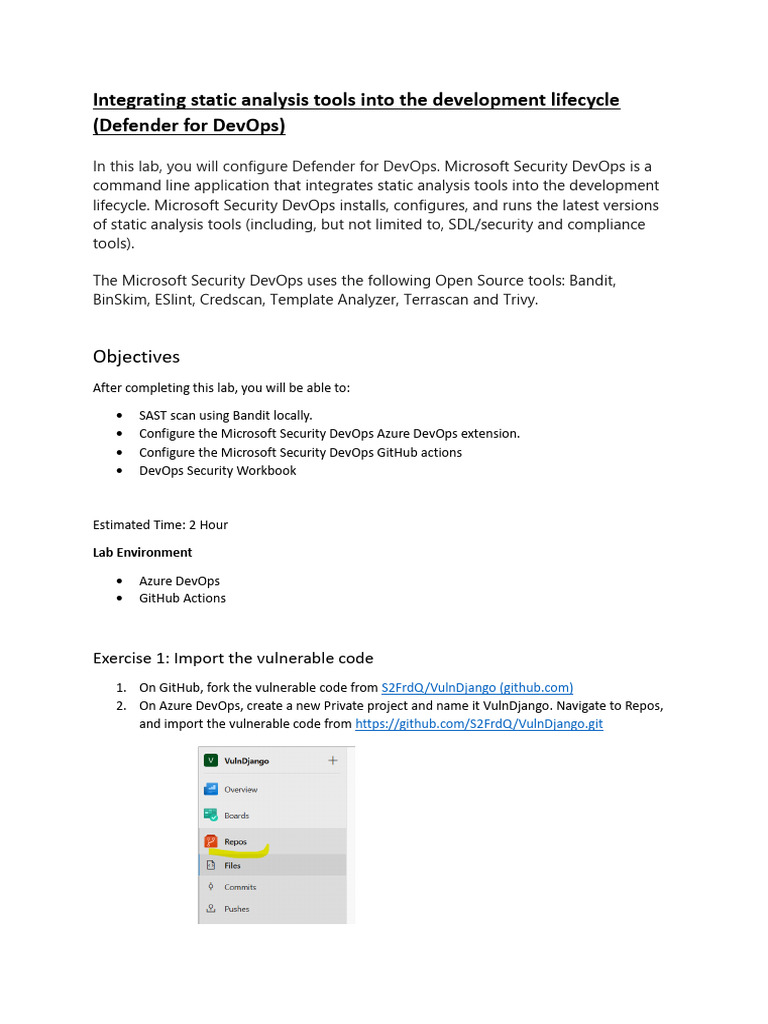 Assignment 2-Microsoft Defender for DevOps | PDF | Computing Platforms | Computer Science