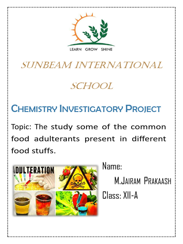 Chemistry Project - Docxjai (1) - 1-17 - Removed | PDF