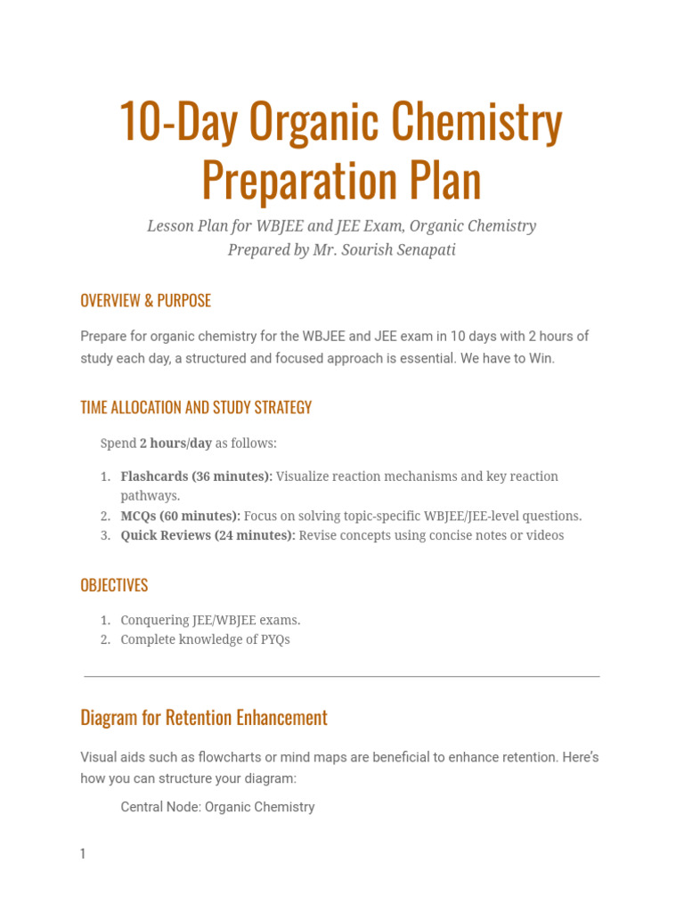 Lesson plan | PDF | Ester | Chemical Reactions