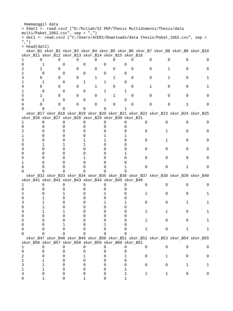 Syntax Multi | PDF | Computer Programming | Statistical Analysis