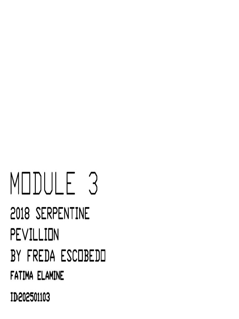 Module 3 - Fatima Elamine | PDF