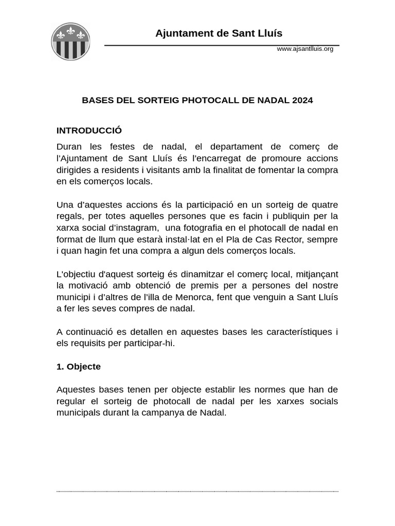 Bases Concurs Photocall Cat | PDF