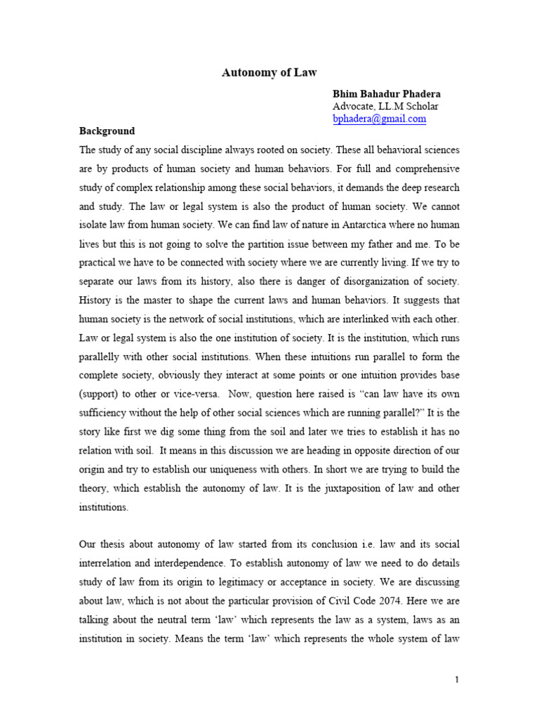 Autonomy_of_Law_Theory_of_Autopoiesis | PDF | Autonomy