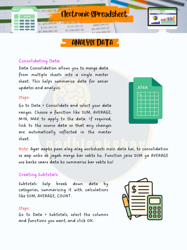 Advanced Excel: Data Consolidation Guide | PDF | Spreadsheet ...