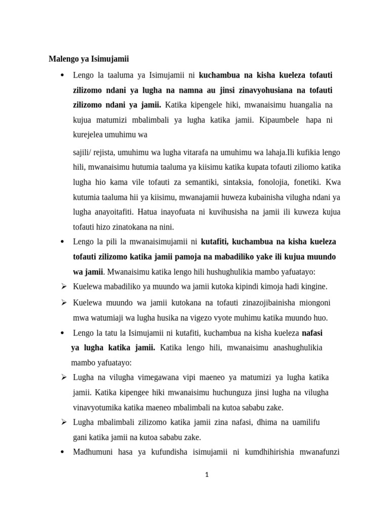 Somo La Pili - Kis4024 | PDF