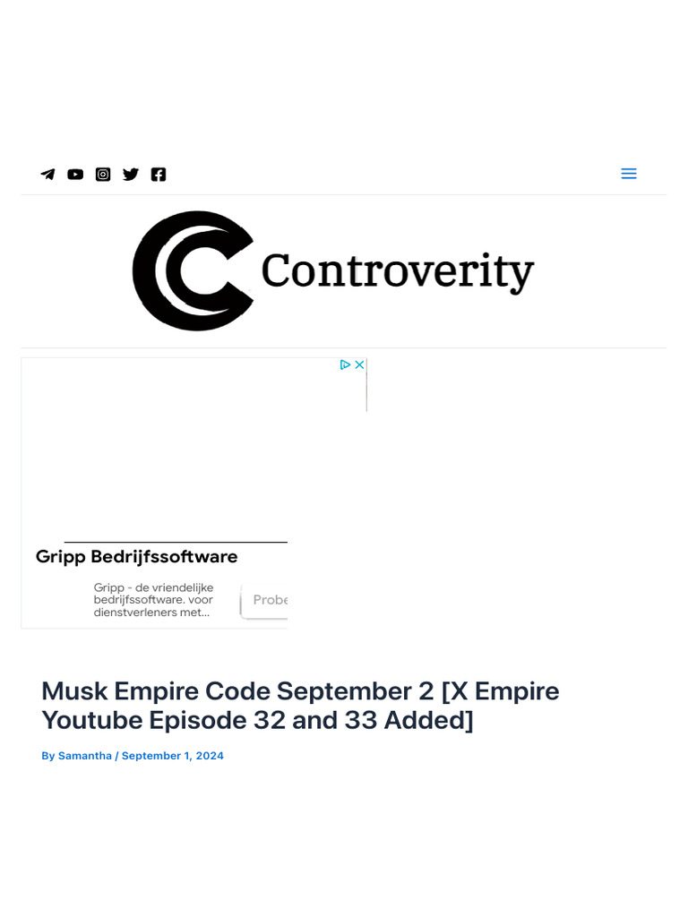 Musk Empire Code September 2 (X Empire Youtube Episode 32 and 33 Added ...
