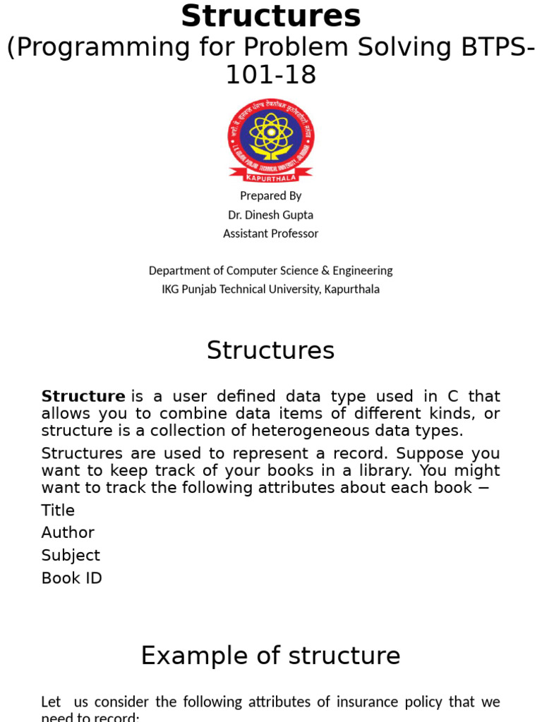 structures | PDF | Data Type | Computer Data structures | PDF | Data Type | Computer Data