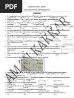 Potential Difference Problems | PDF | Voltage | Electric Field