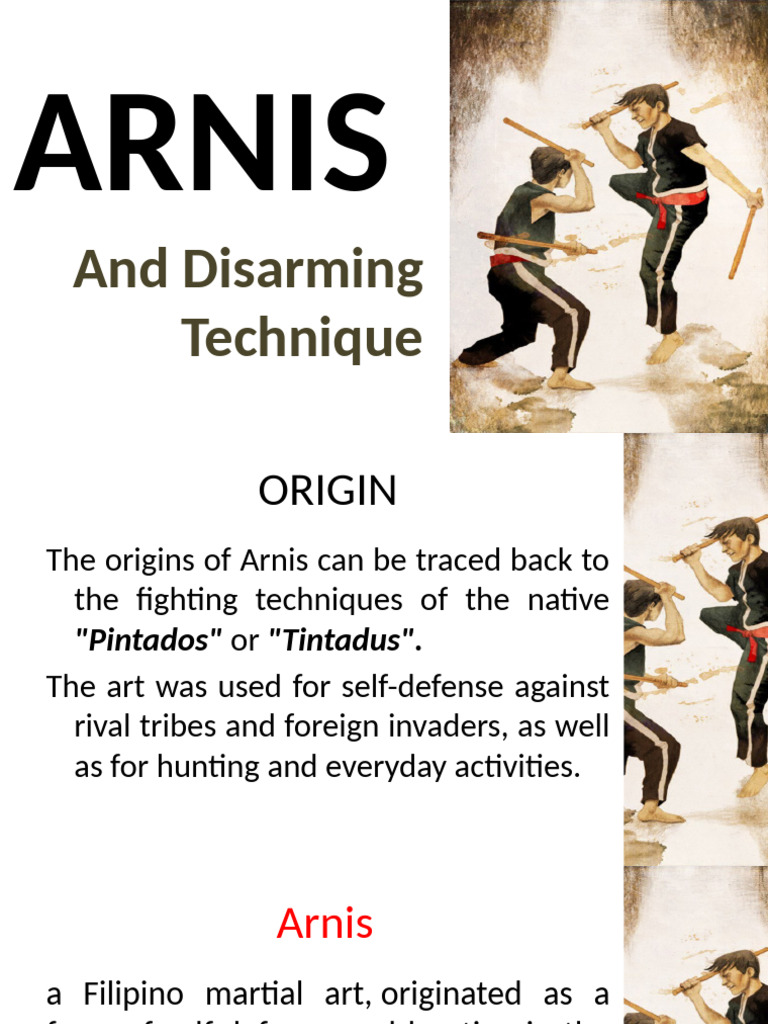 ARNIS and Disarming Technique PE2 | PDF | Individual Sports | Melee Weapons