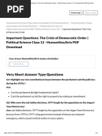 Notes Class 12 Political Science Book 2 Chapter 7 | PDF | Politics Of India