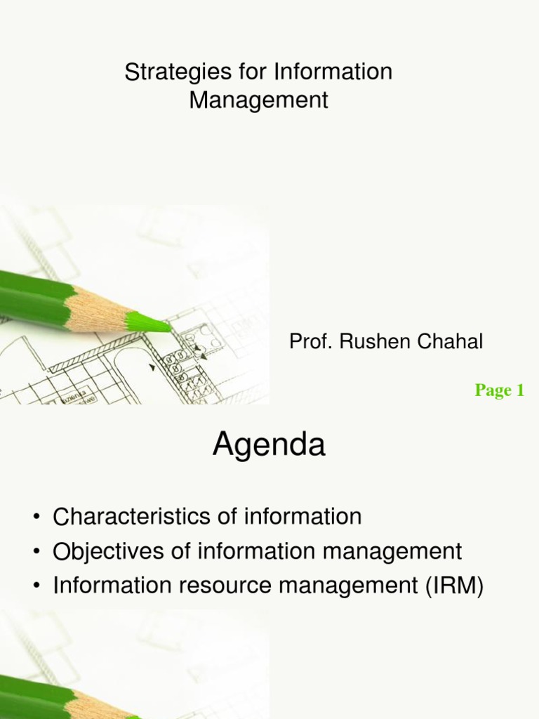 Strategies For Information Management | PDF | Computers