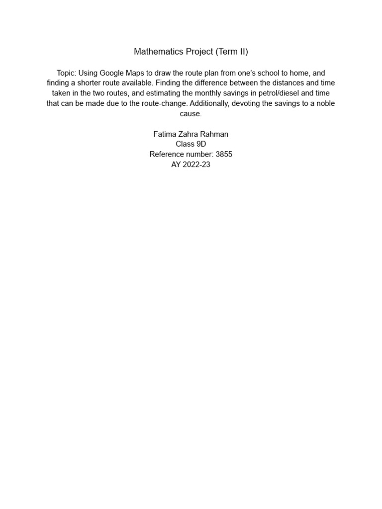 TERM 2 PROJECT 2 | PDF