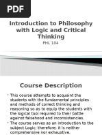 Logic - Unit-One - Part-1 - Amharic and English Freshman | PDF