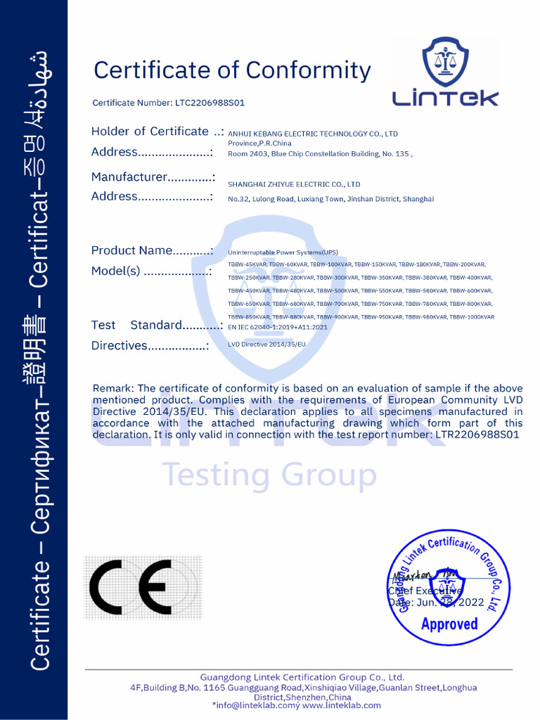 verification of lvd and emc compliance | PDF