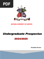 Printable Prospectus 2025 2026 | PDF | Bachelor's Degree | University ...