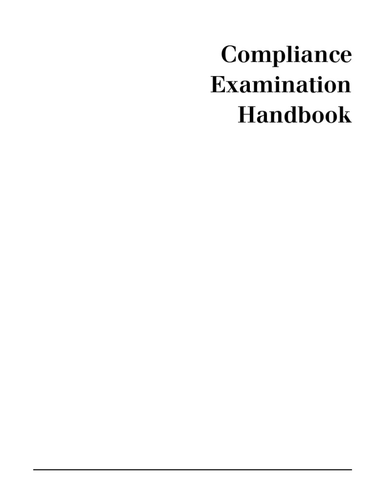 FDIC Compliance Examination Handbook | PDF | Community Reinvestment Act ...