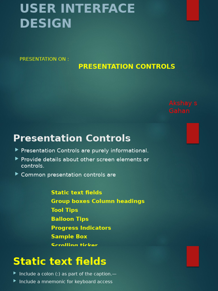 User Interface Design Ppt (1) | PDF | Software | Computing