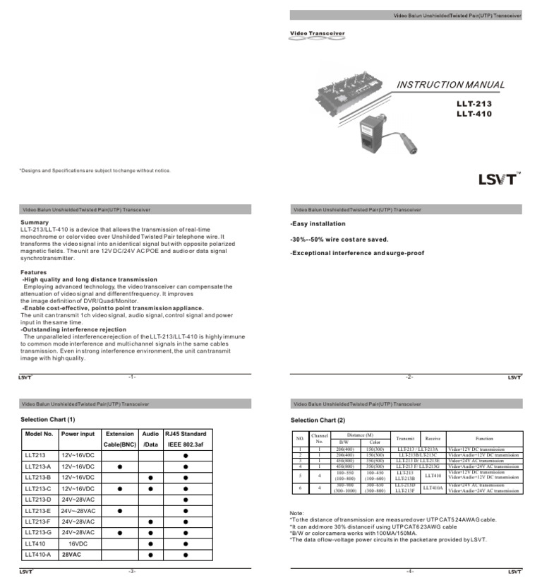 LLT-213 | PDF | Information And Communications Technology | Electricity
