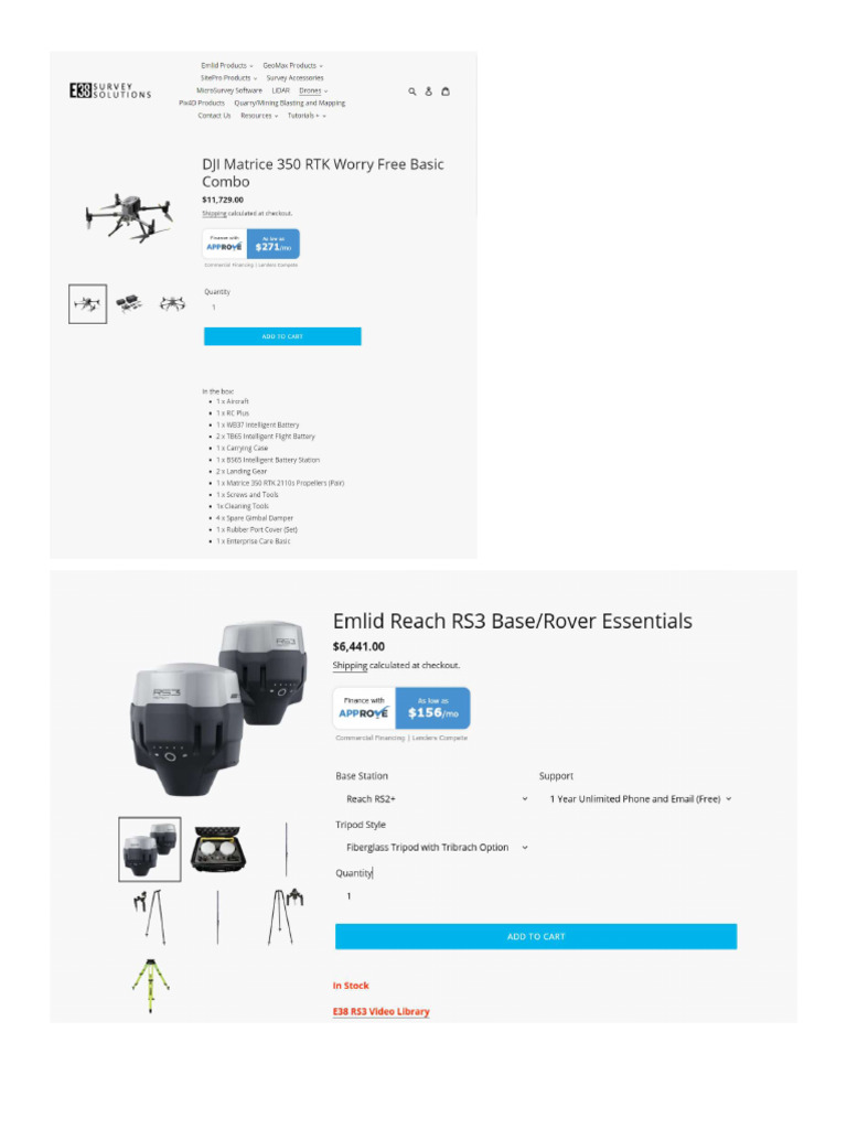 Drone With LiDar, Base and Rover | PDF